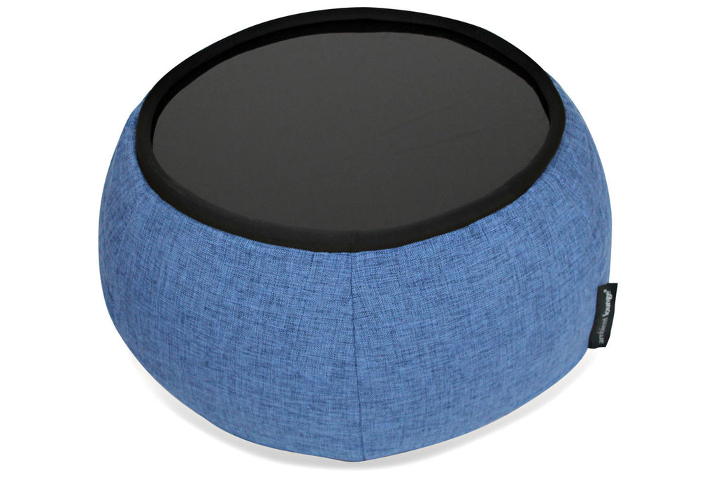 Blue Bean Bag Table-Footrest-Seat | Versa Table Bean Bag - Singapore ...